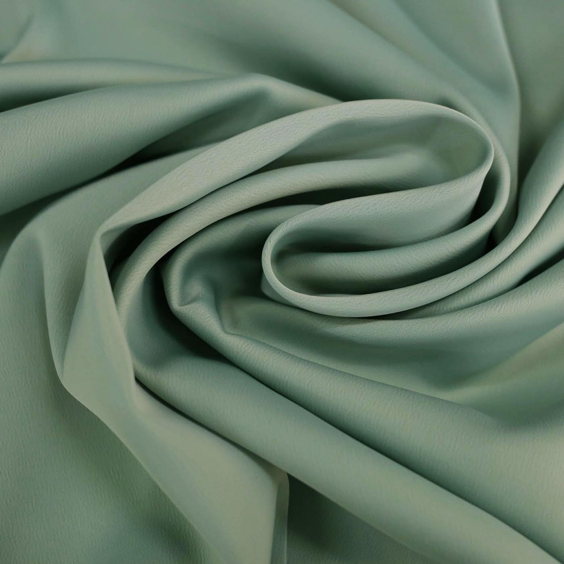 Stretch Silk Satin Pastel Green – Fabric Couture