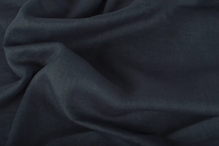 Soft Washed Linen Asphalt Grey – Fabric Couture