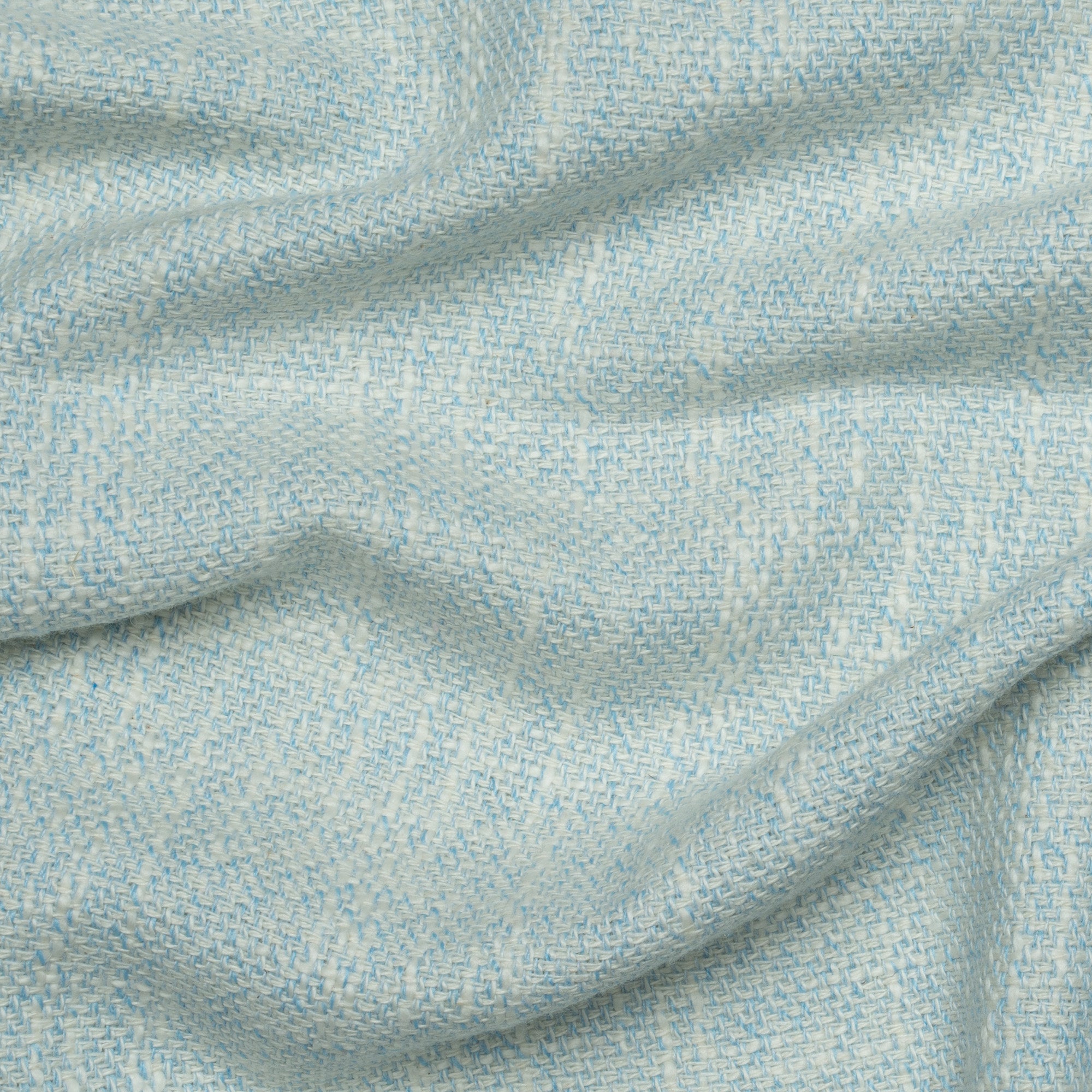 Tweed Slubbed Light Blue – Fabric Couture