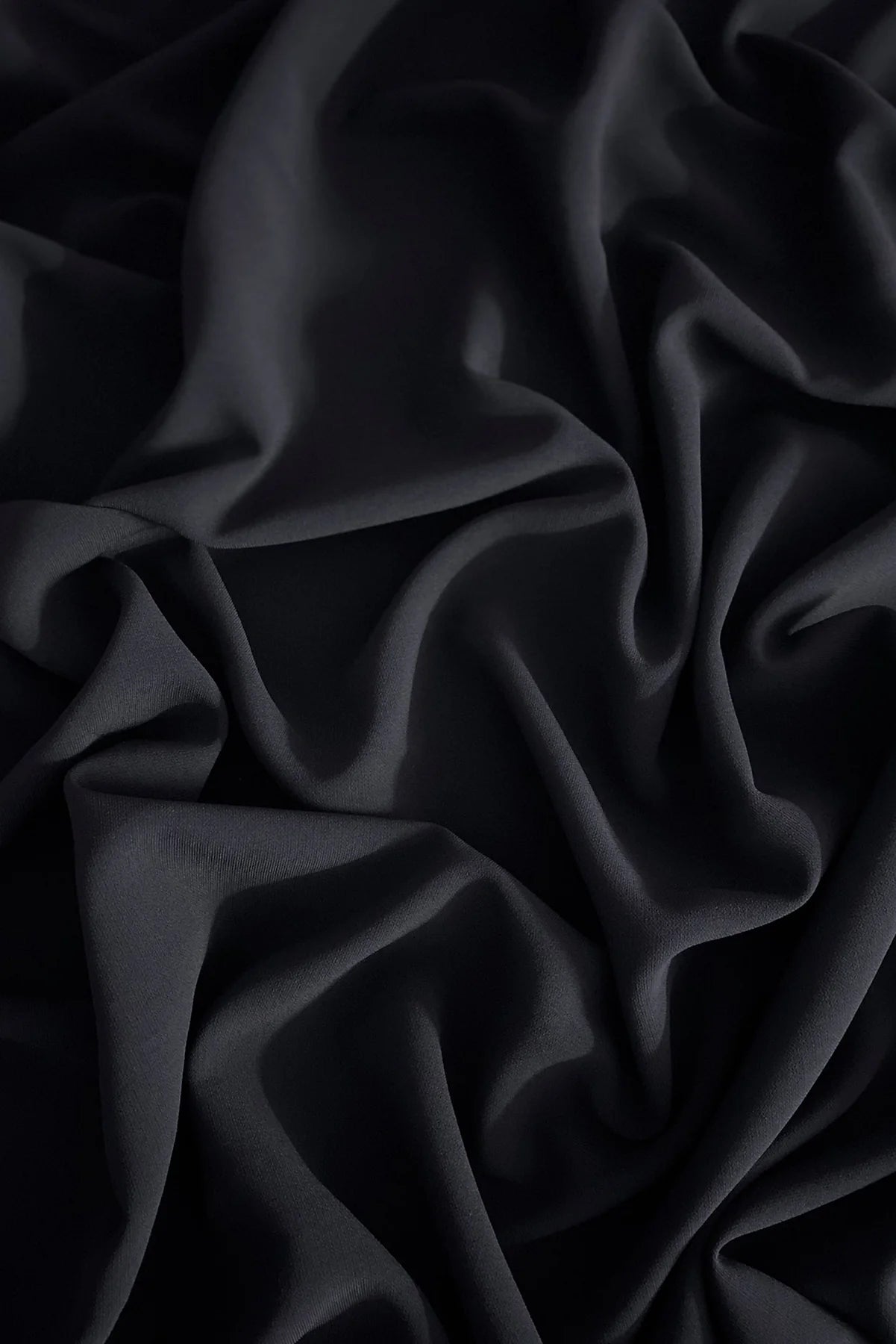Double-Faced Triacetate Black – Fabric Couture