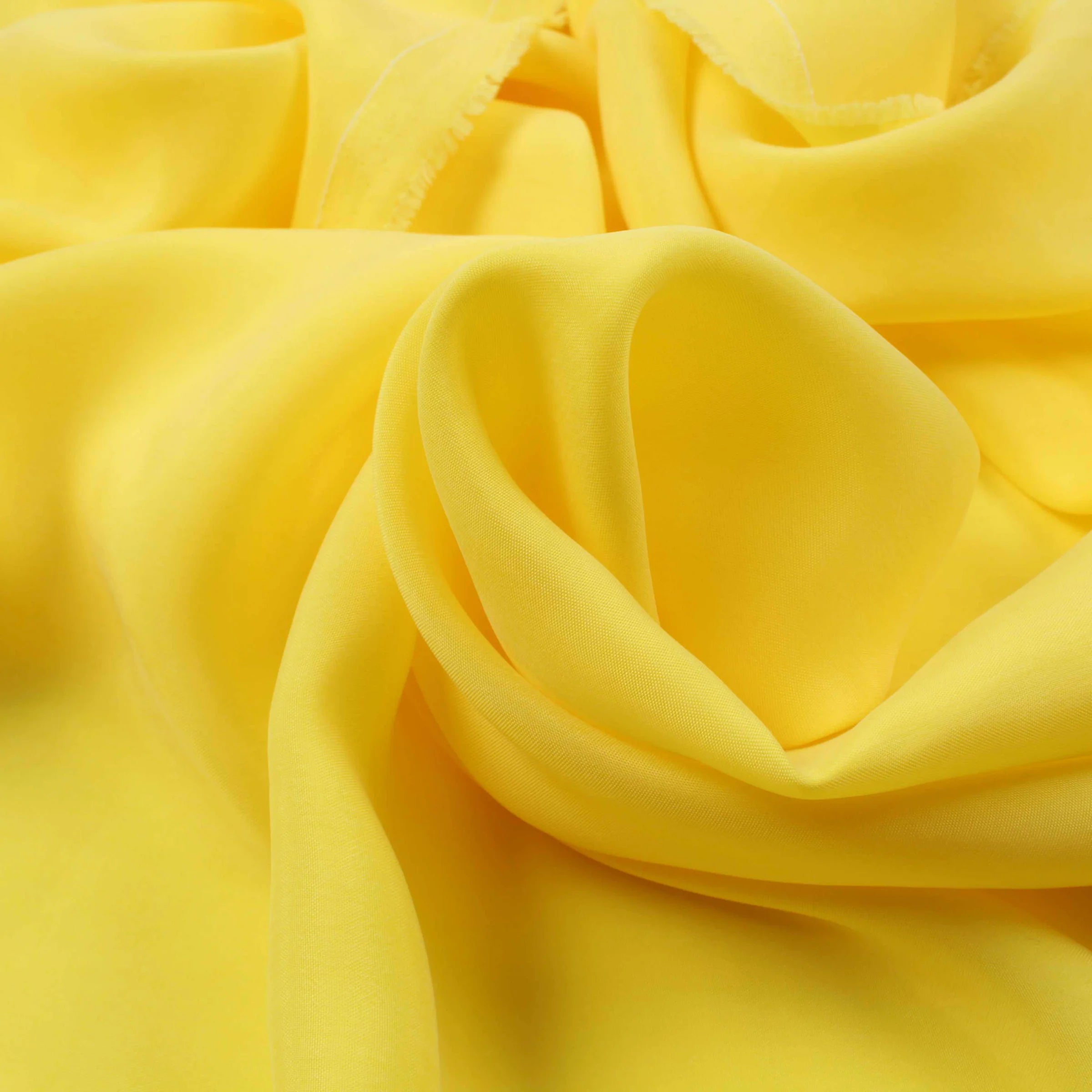 Cupro Silk Satin Canard Yellow – Fabric Couture