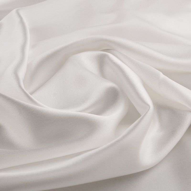 Double-Faced Triacetate Snow White – Fabric Couture
